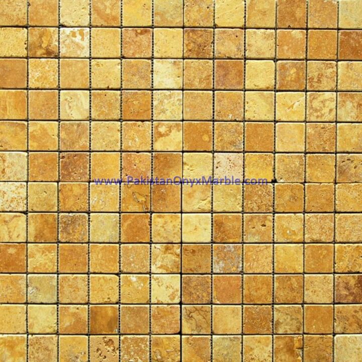 Premium Indus Gold Marble Mosaic Tiles Supplier | Luxury Golden Mosaic ...