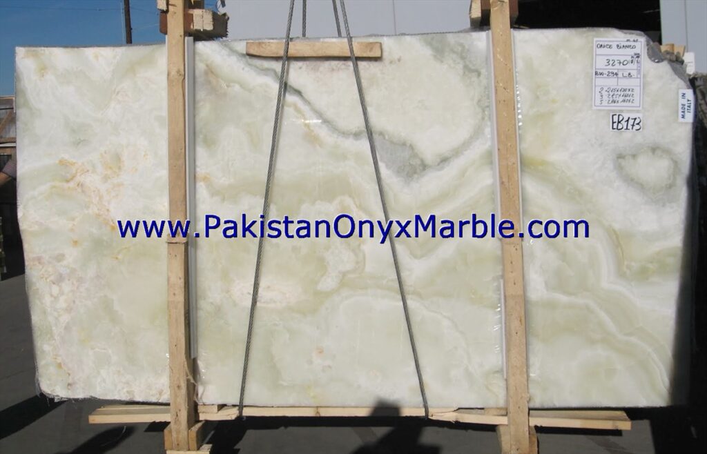 Pure White Onyx Slabs Supplier | Premium Translucent Onyx Pakistan Exporter