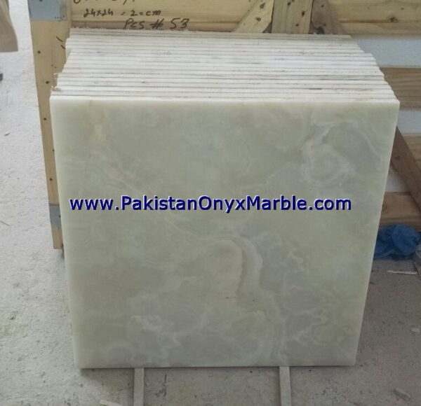 Pure White Onyx Tiles Supplier | Translucent Onyx Pakistan ExporterPure ...