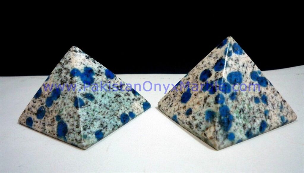 K2 Jasper Azurite Granite Pyramids - Pakistan Onyx Marble