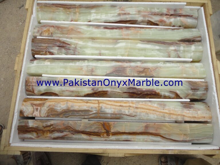 Onyx Balustrade Tops HandRailing - PakistanOnyxMarble.com