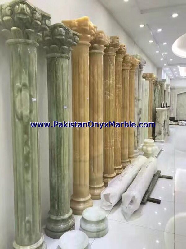 All Onyx Columns Colors & Shapes - pakistanonyxmarble.com