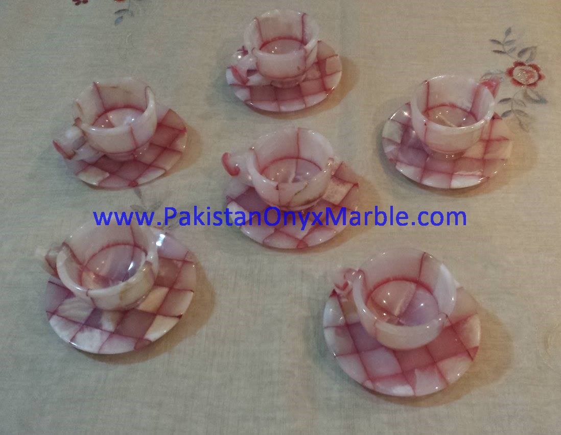 Tea Set Colored Onyx - PakistanOnyxMarble.com