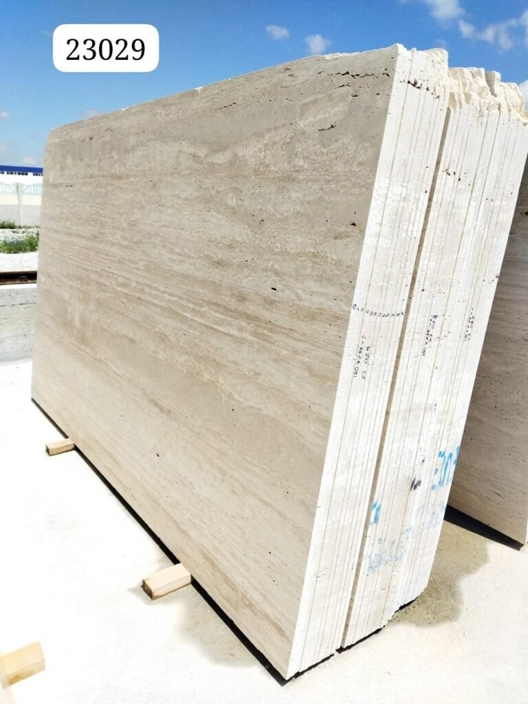Vain Cut Travertine Slabs - PakistanOnyxMarble.com