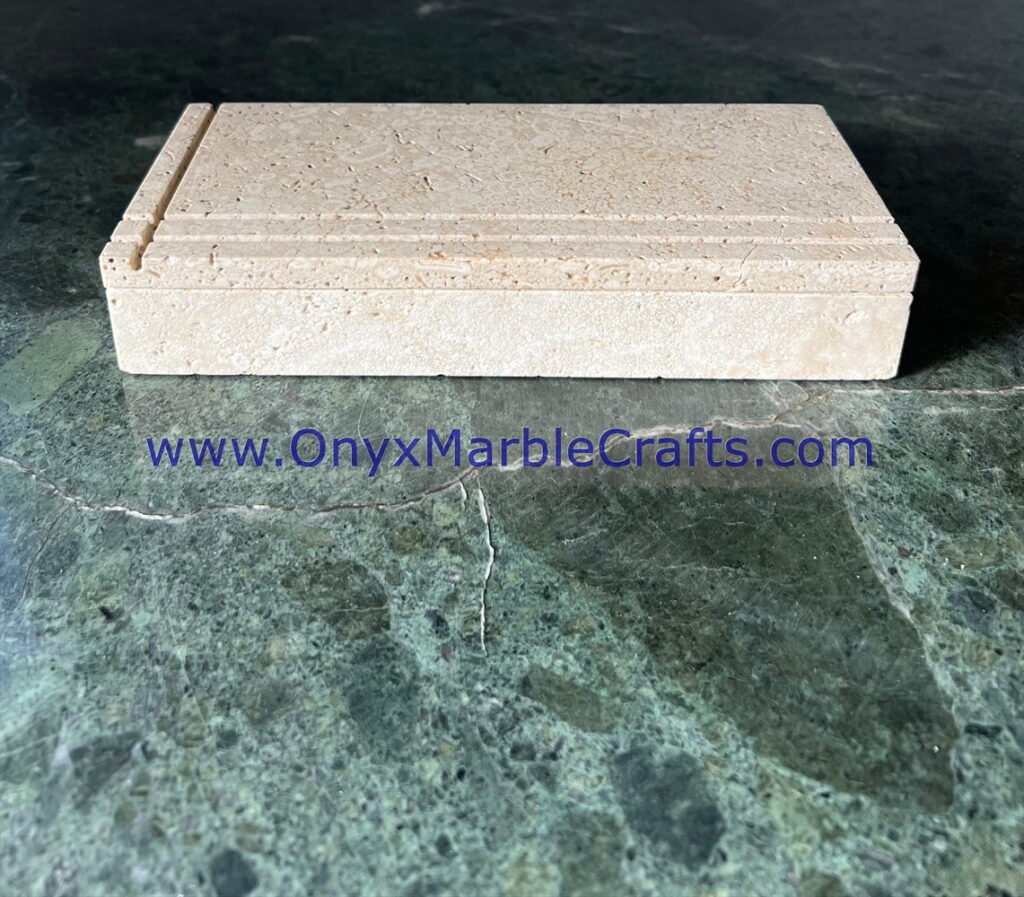 Travertine Stone Boxes Rectangle Shape - PakistanOnyxMarble.com