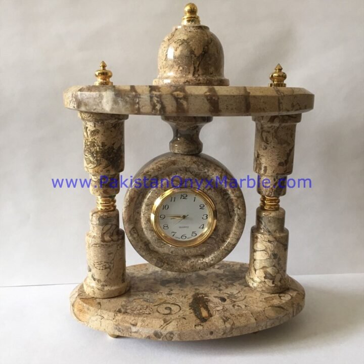 Marble Column Clock - pakistanonyxmarble.com