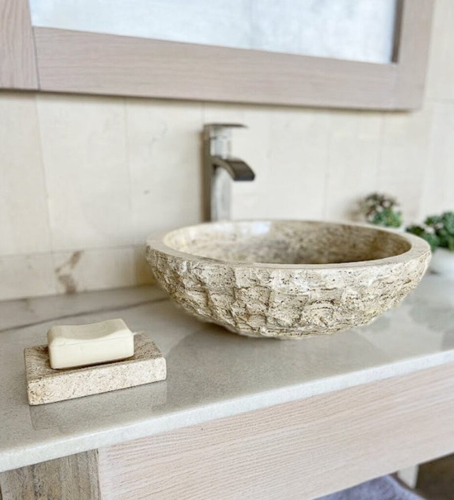 All Travertine Stone Sinks Shaped - Pakistan Onyx Marble