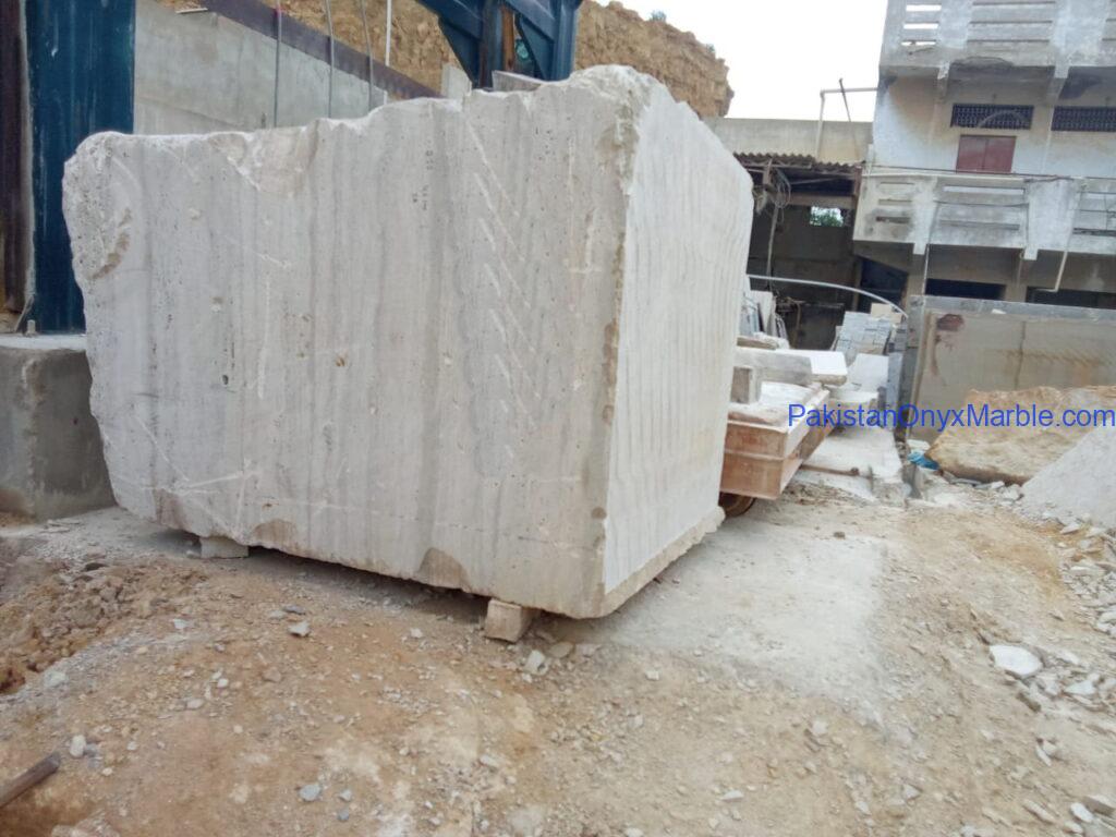 Light Beige Travertine Blocks - PakistanOnyxMarble.com